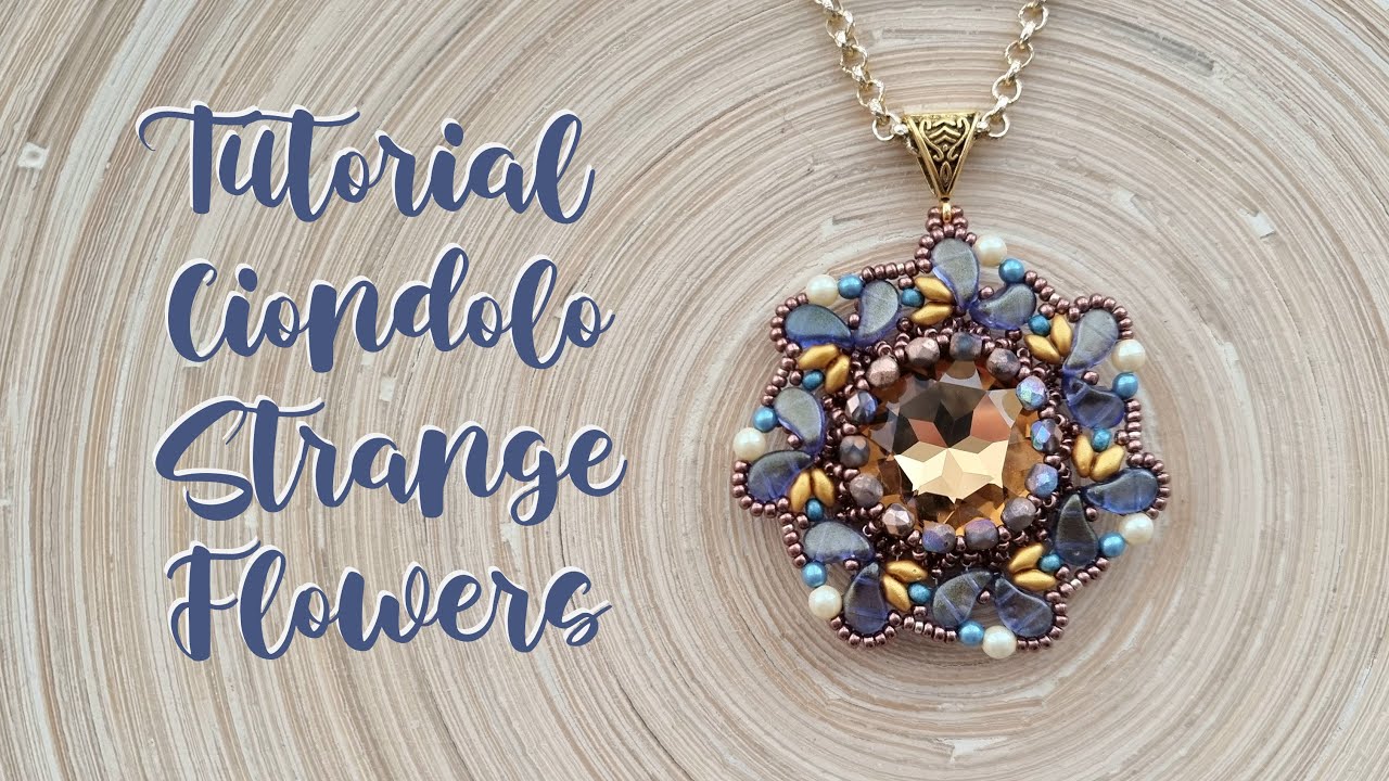 TUTORIAL ciondolo "Strange Flowers" - YouTube