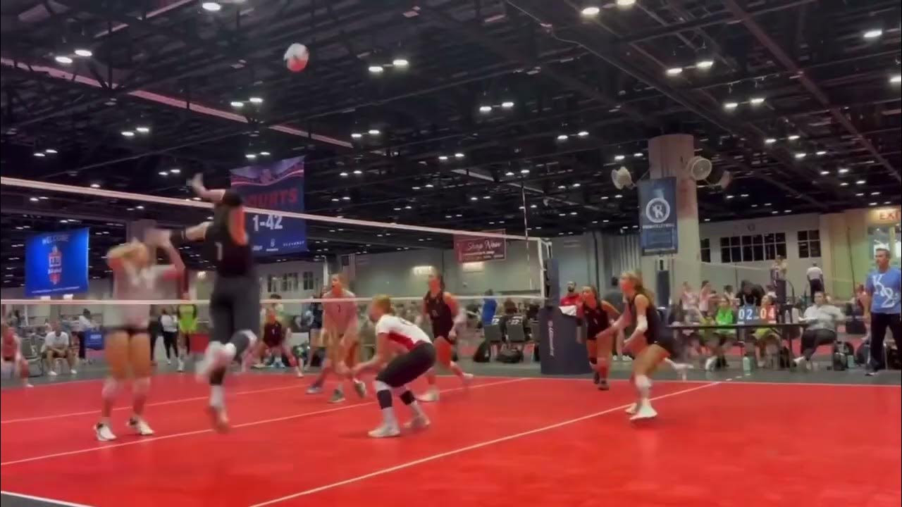 #7, Norah Shook, 2027, 5'10'', OH/DS, K2 Volleyball Club, AAU Nationals 2024 - YouTube