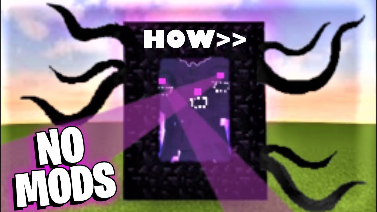 wither storm portal in minecraft! | How to make?? tutorial in End - YouTube