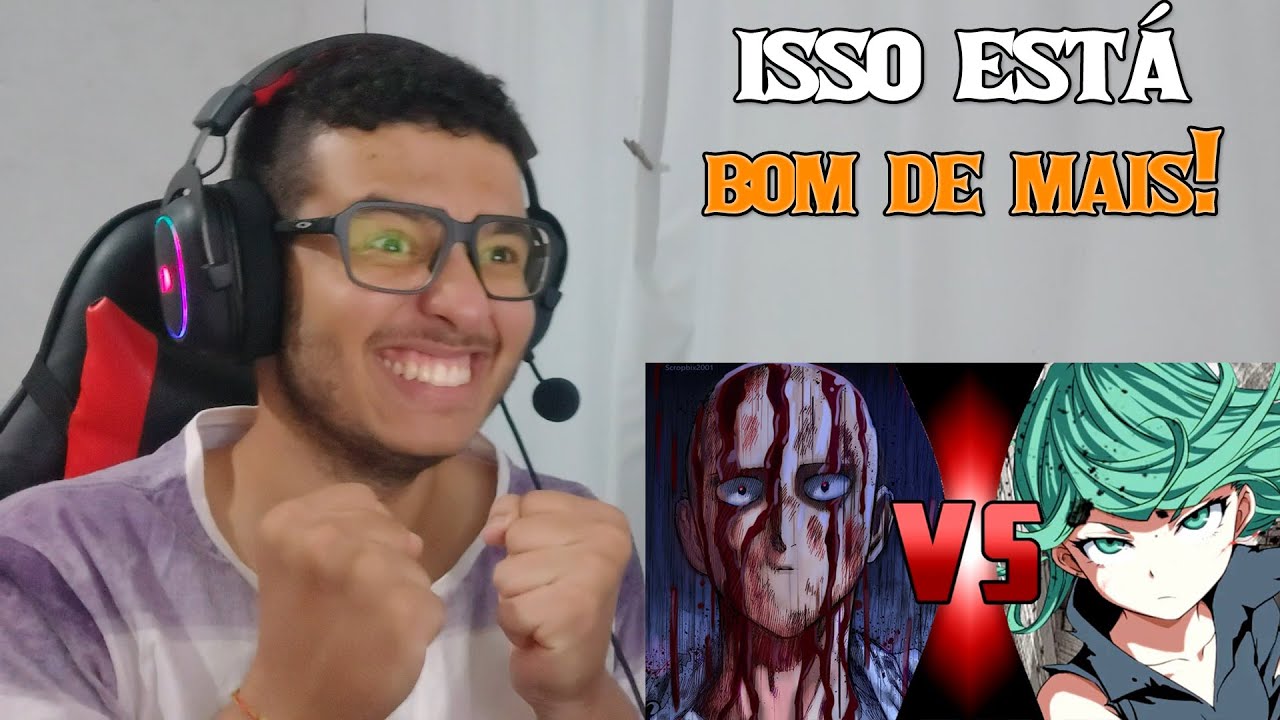 [REACT] SAITAMA VS TATSUMAKI | VENCENDO COM ZERO SOCOS? OPM. 179 ...