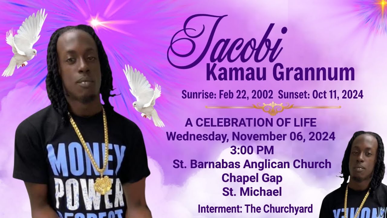 A Service of Celebration for the Life of Jacobi Grannum - YouTube