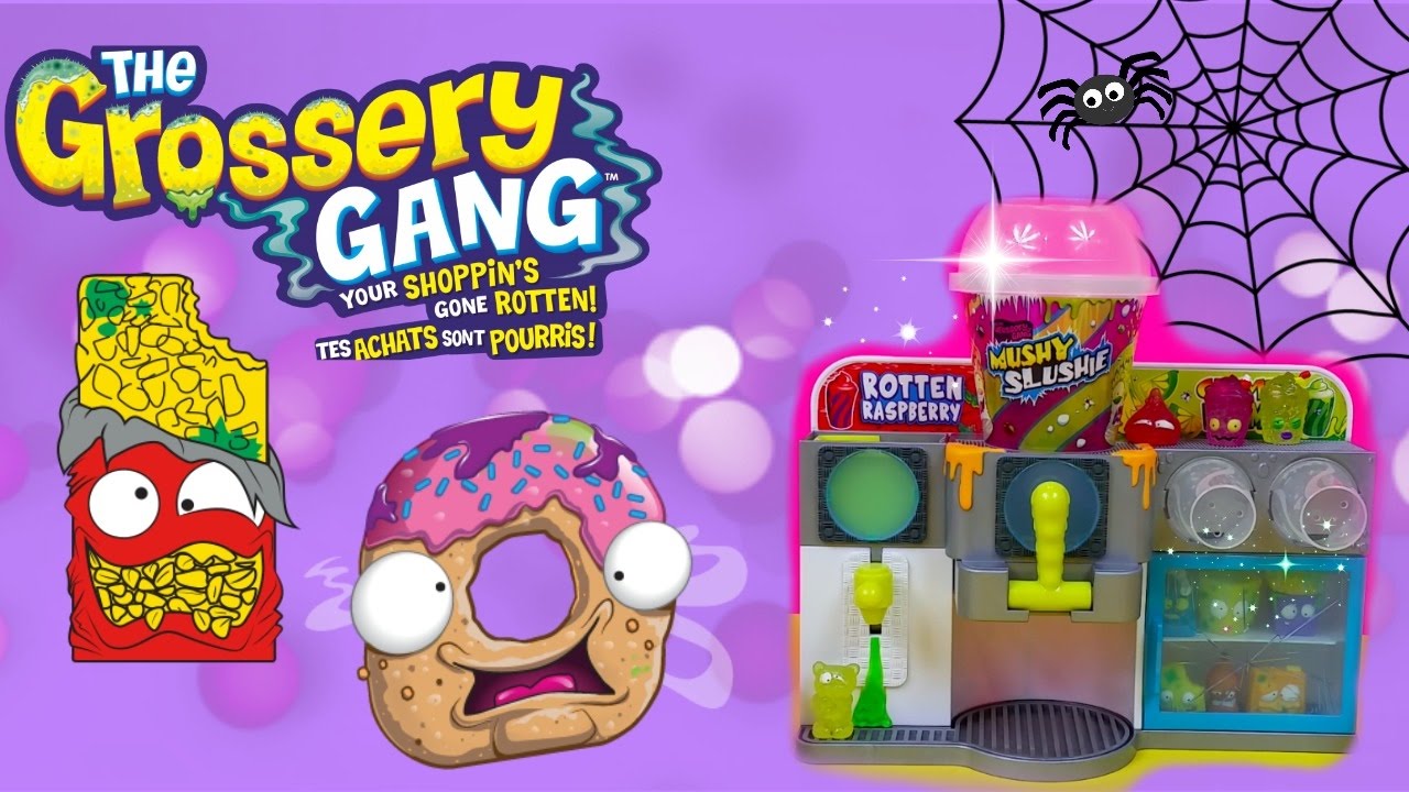 GROSSERY GANG MUSHY SLUSHY MACHINE !!! SHOPKINS GO FOR A DRINK TO ...