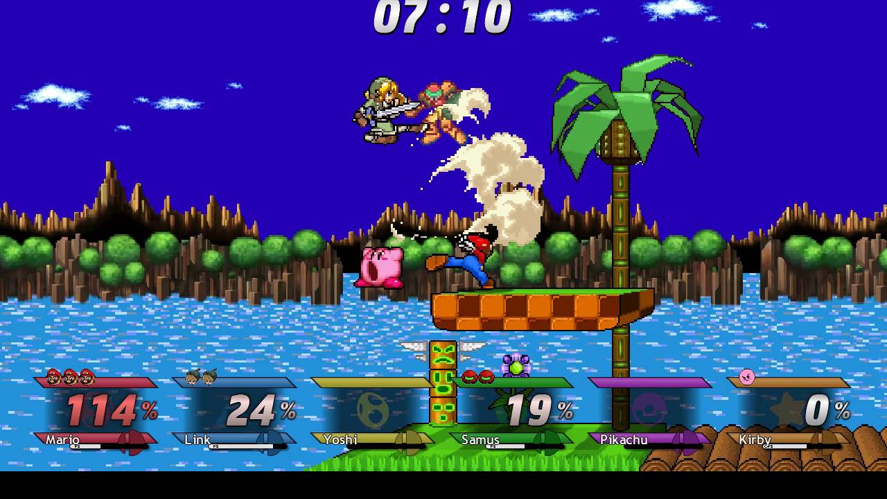 Super Smash Bros. Crusade- Mario vs Link vs Yoshi vs Samus vs Pikachu ...