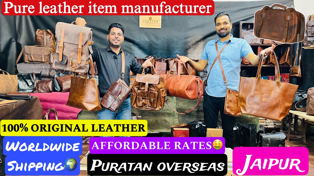 100% Original Leather Products 🔥 | Leather items manufacturer in jaipur ...