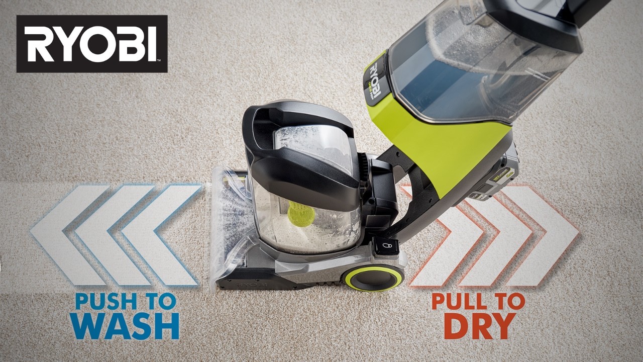 Effortless Cleaning! | RYOBI 18V ONE+ HP SWIFTClean Carpet Washer - YouTube