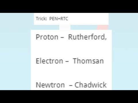 how to learn trick electron proton neutron. #trick #electron #proton # ...