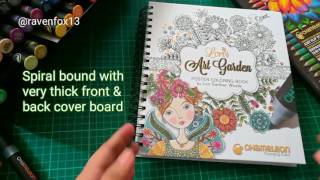 Flip Through: Lori's Art Garden Poster Coloring Book