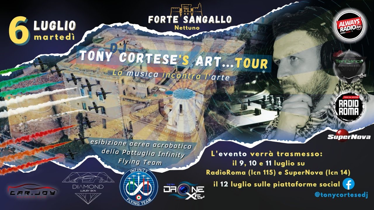 Tony Cortese's ART TOUR live from Forte San Gallo - Nettuno (Rome ...