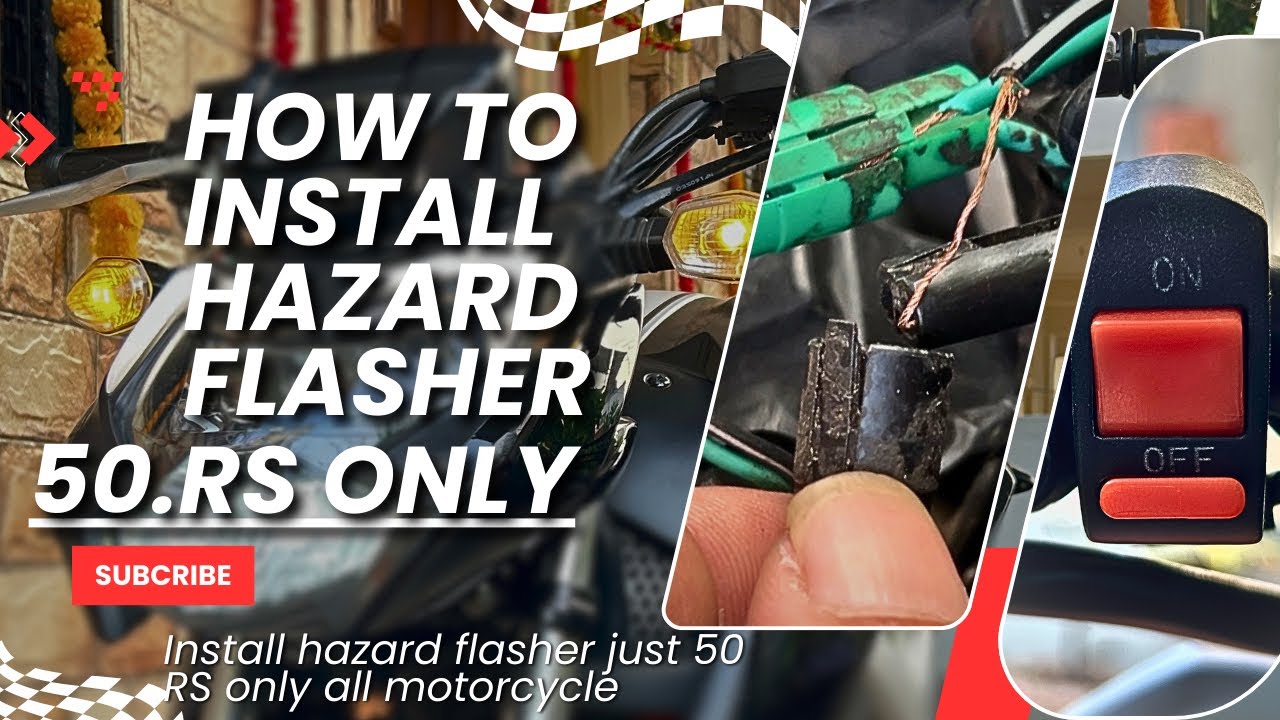 How to install hazard flasher on motorcycle #maintenance #motorcycle # ...