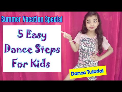 5 Easy dance steps for kids | Kids dance tutorial easy | Kids basic ...