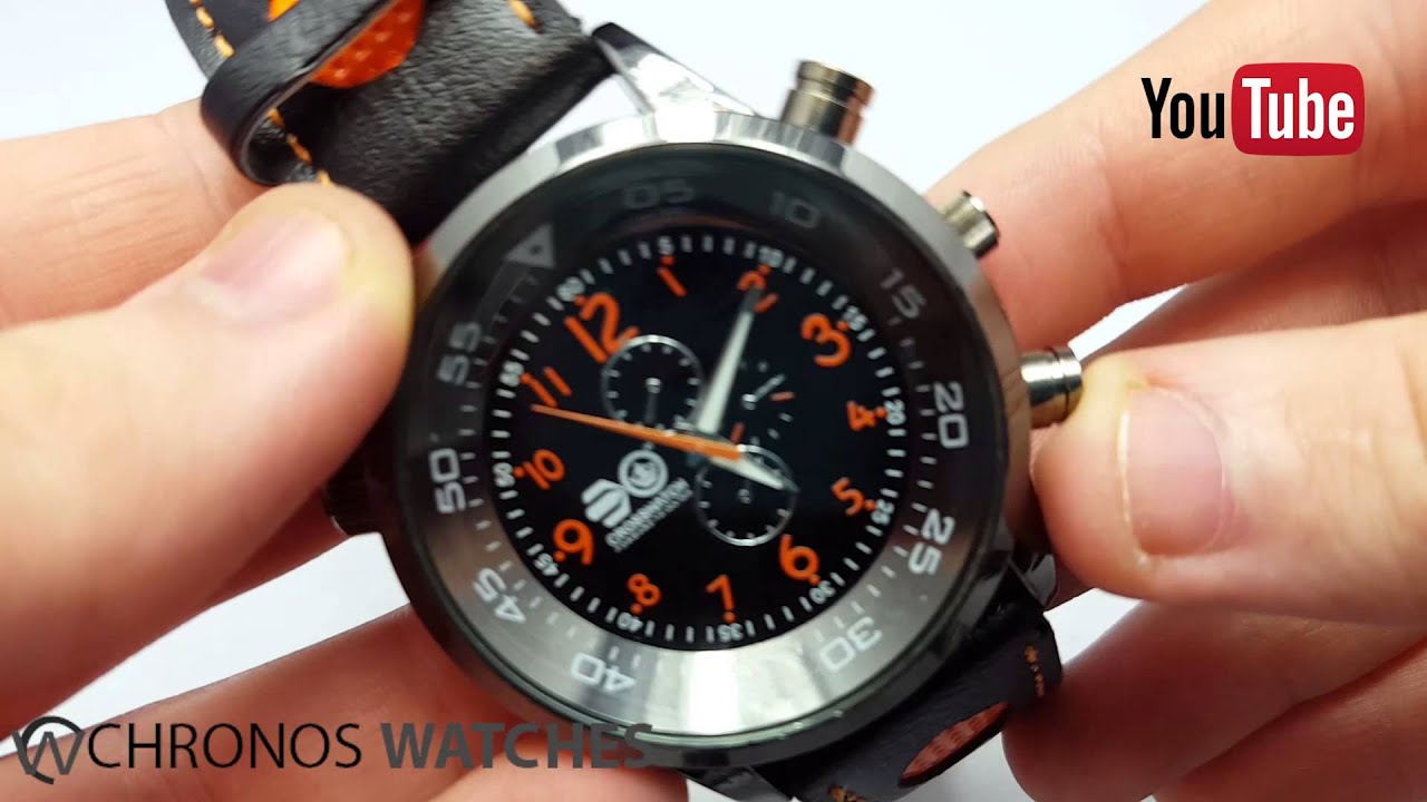 Take A Look At The CROSSHATCH CRS09-C MENS Watch Chronos Watches - YouTube