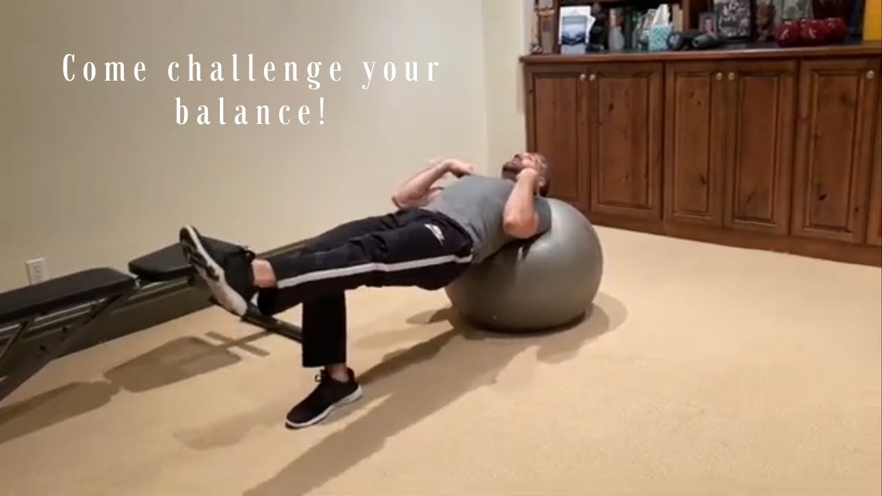 Physioball Hip Bridge with Leg Extension - YouTube