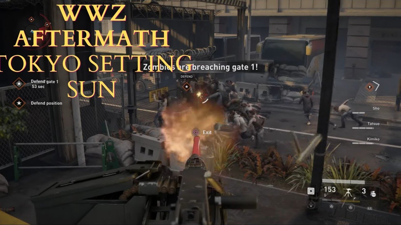World War Z Aftermath - Tokyo Setting Sun 3rd person - YouTube