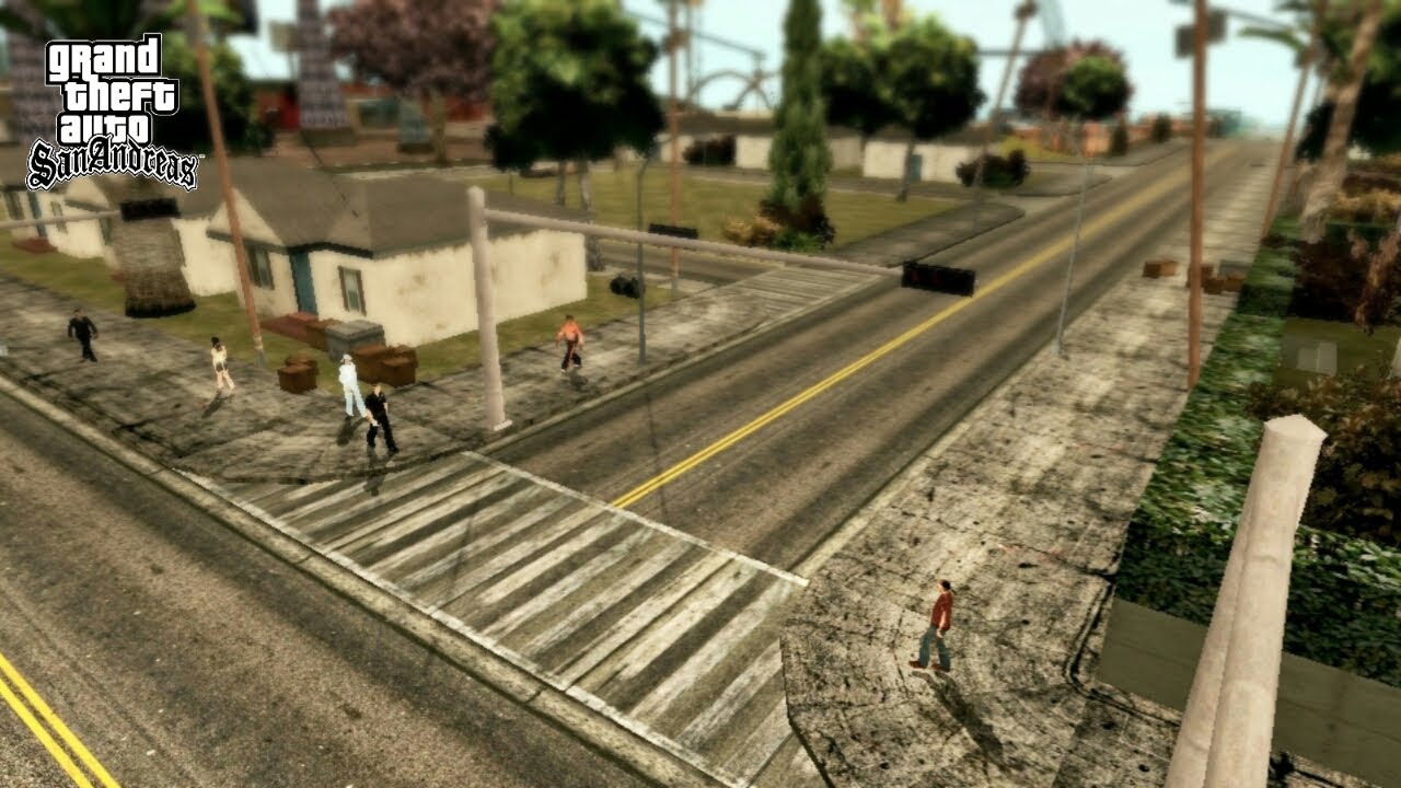 ROAD & SIDEWALK GTA 5 MIX FULL MAPS HD 1K - GTA SA ANDROID - YouTube