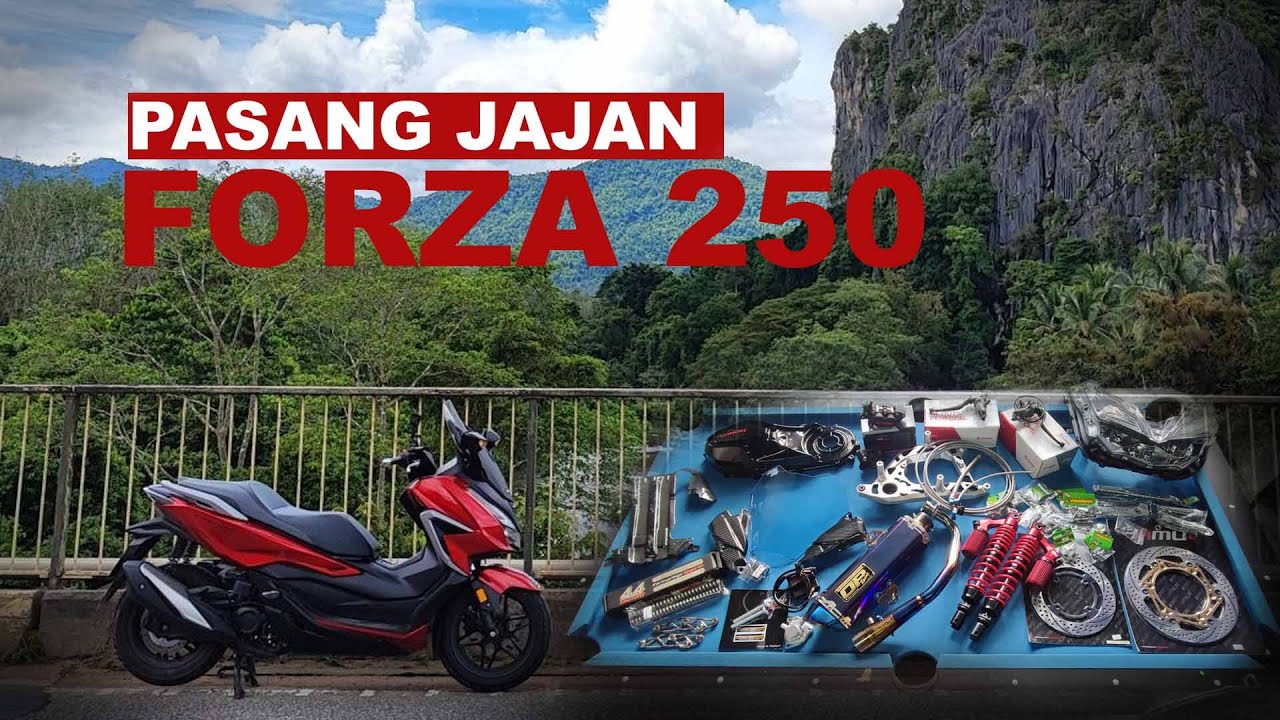 Sayan Zing Upgrade Forza 250 part .. kita try masuk kat motor sendiri ...