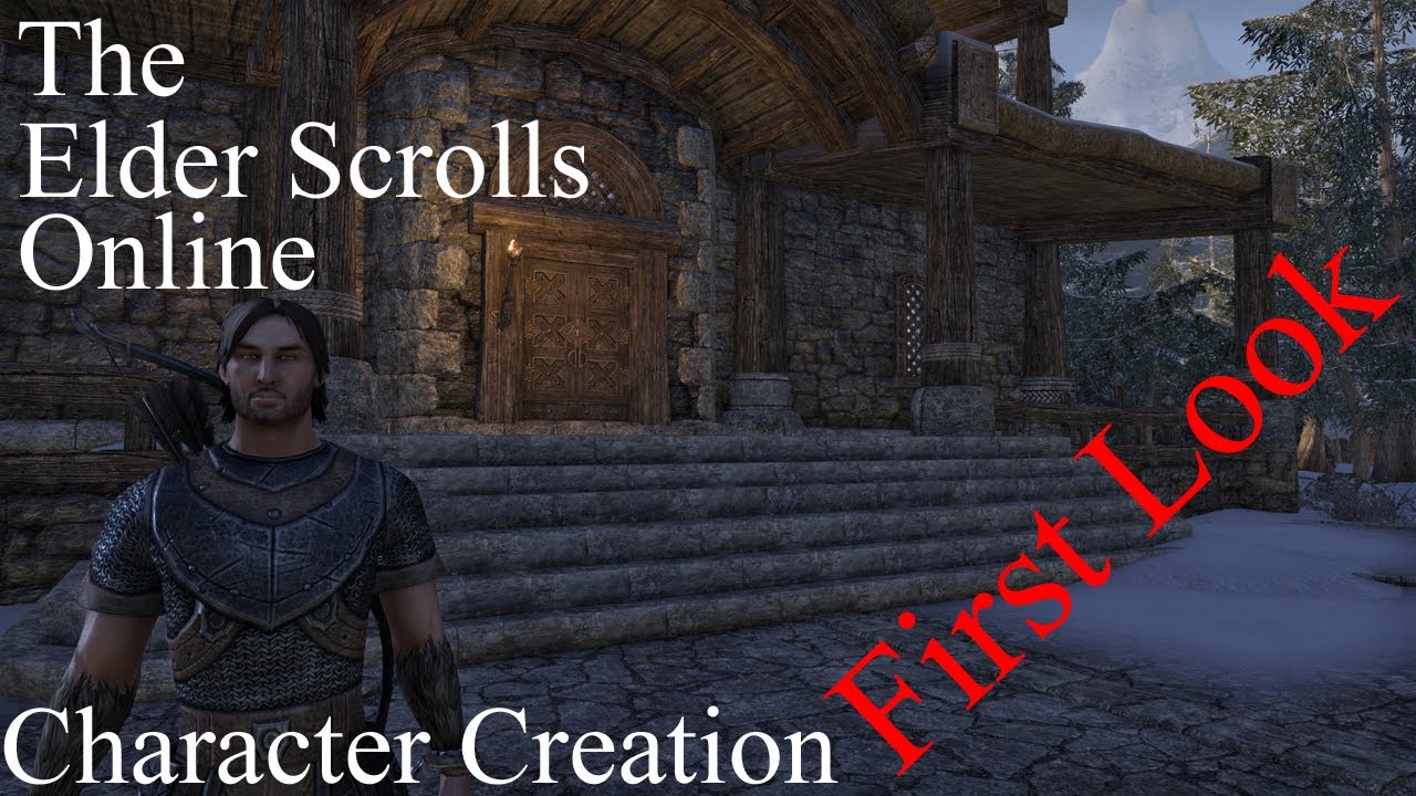 The Elder Scrolls Online - Character Creation - First Look - YouTube