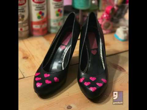 DIY Valentine's Day Heart Shoes