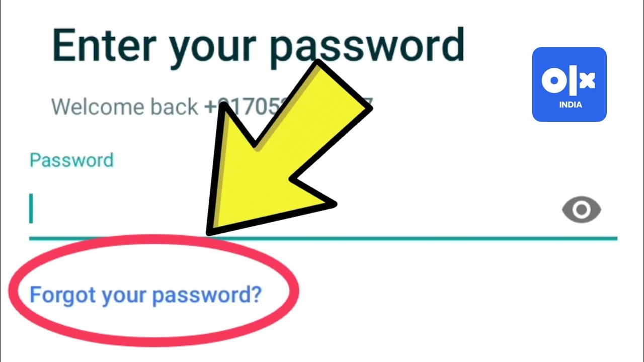 OLX App Password Forgot Kaise Karte Hai | OLX App Ka Password Bhul Gye ...