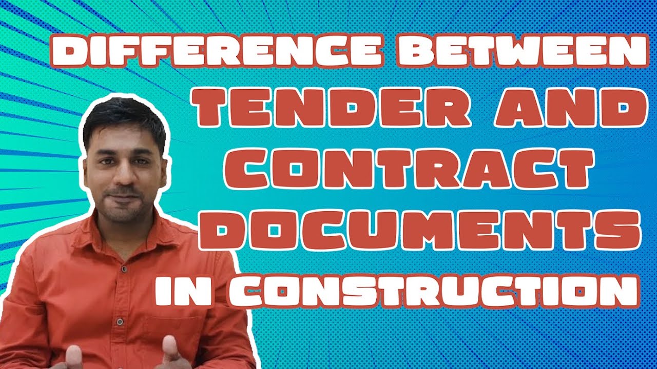 Difference between Tender and Contract Documents - YouTube