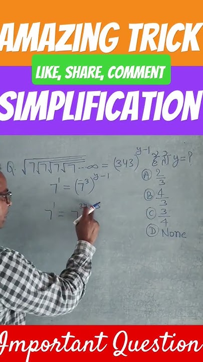 Very easy and fast simplification trick #maths #shortvideo #simplification #simplification ...