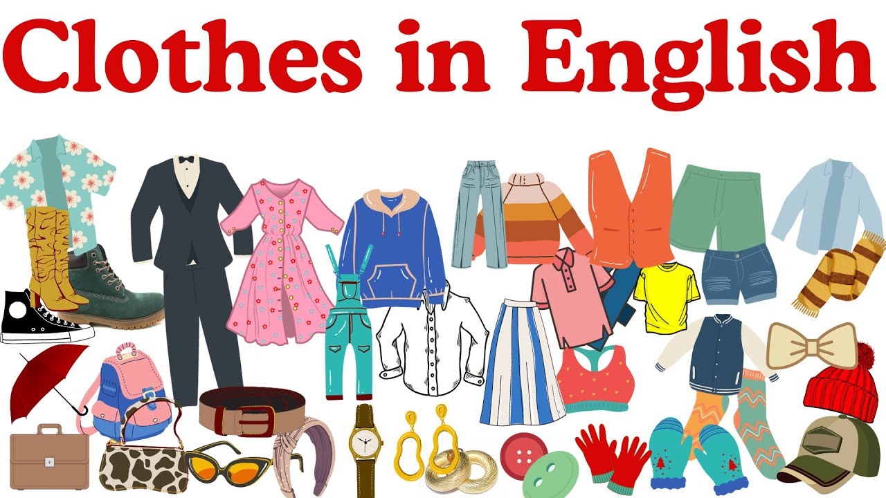 Clothes in English| English Vocabulary | #englishvocabulary |#clothing# ...