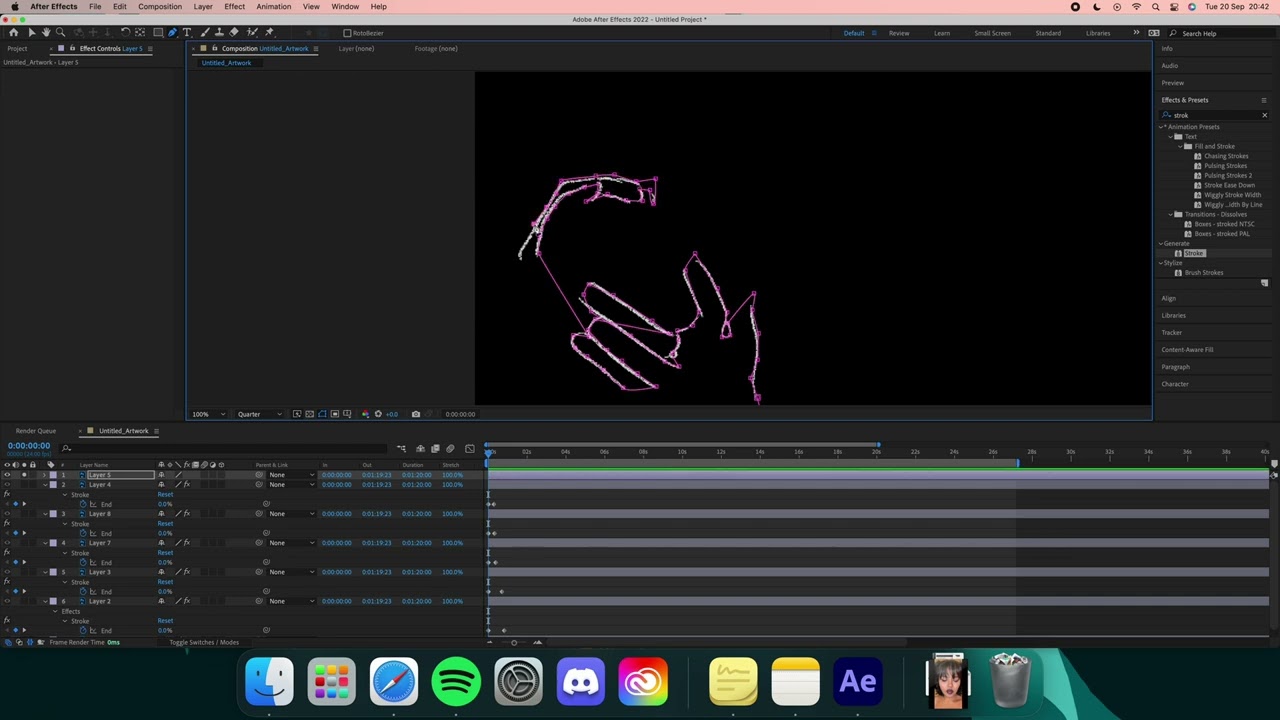 hand drawing animation effect- After Effects - YouTube