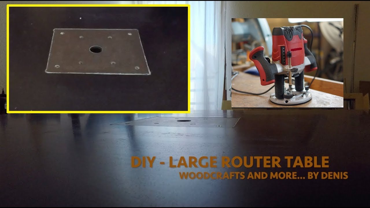 [S1] DIY Large #router #table. E1: How to fit an #insert #plate ...