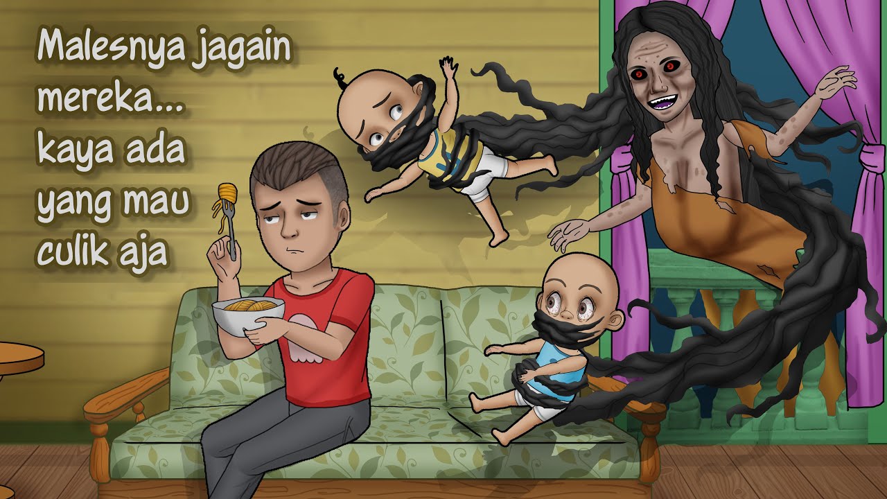 Upin Ipin Hilang dibawa Nenek Setan! - Kompilasi Kartun Hantu Lucu # ...