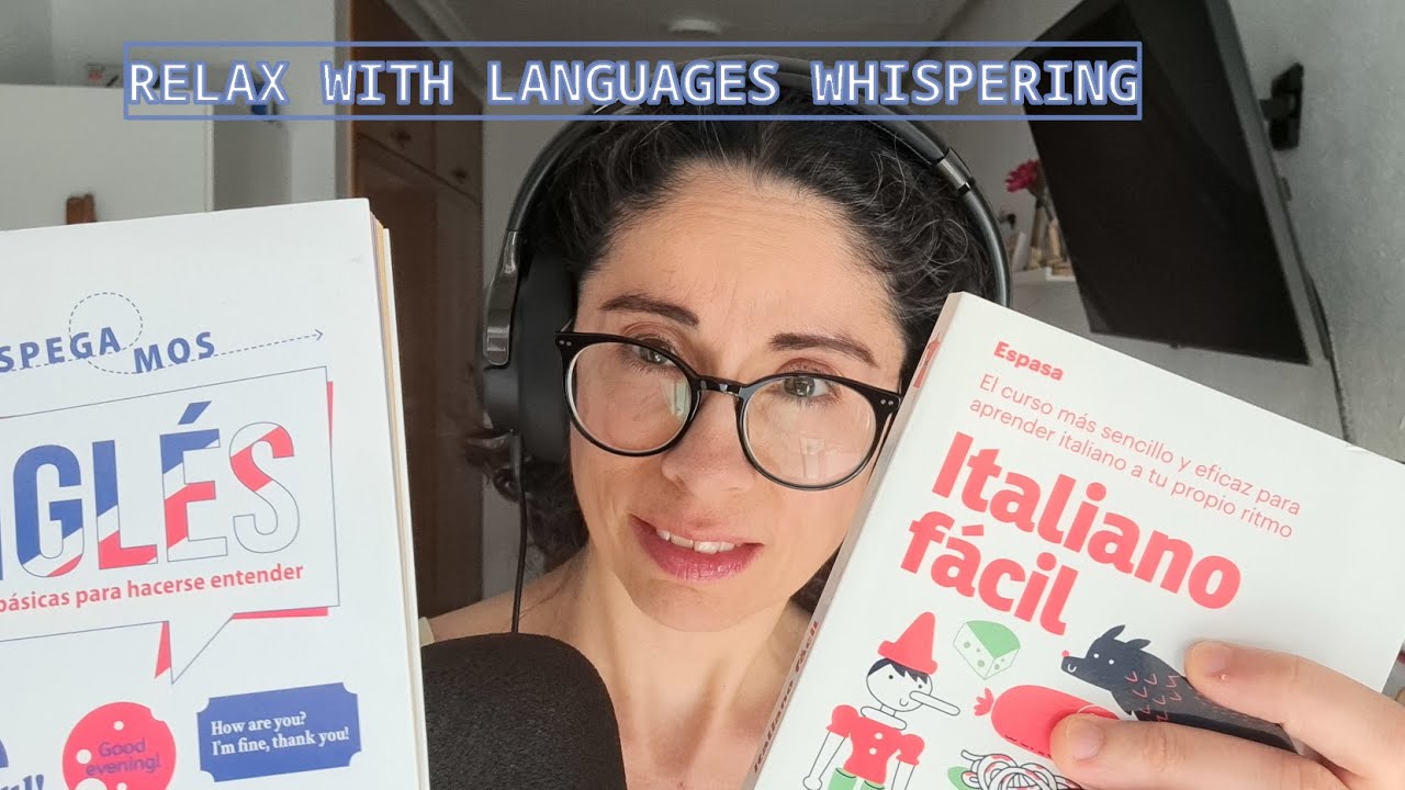 ASMR WHISPERING : USING Books for Learning ENGLISH and ITALIAN - YouTube