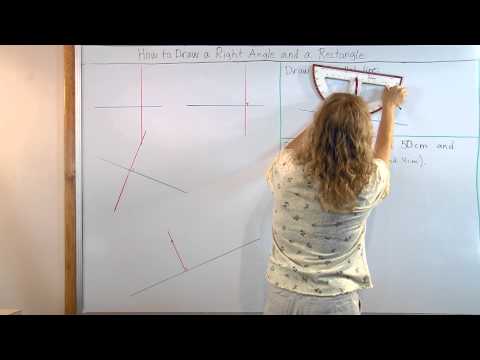How to draw a right angle (perpendicular line) and a rectangle | Quizalize