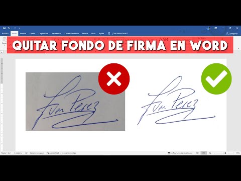 Como Quitar el Fondo de una Firma en Word (PASO A PASO)