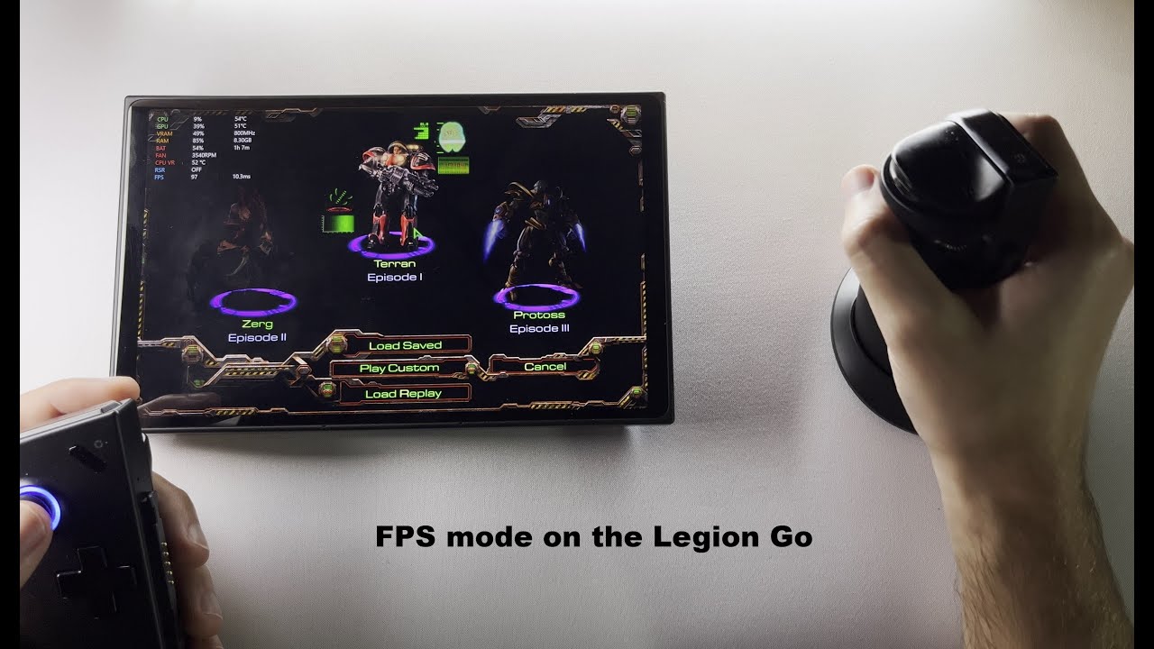 Legion Go FPS mode test in 10 games - YouTube