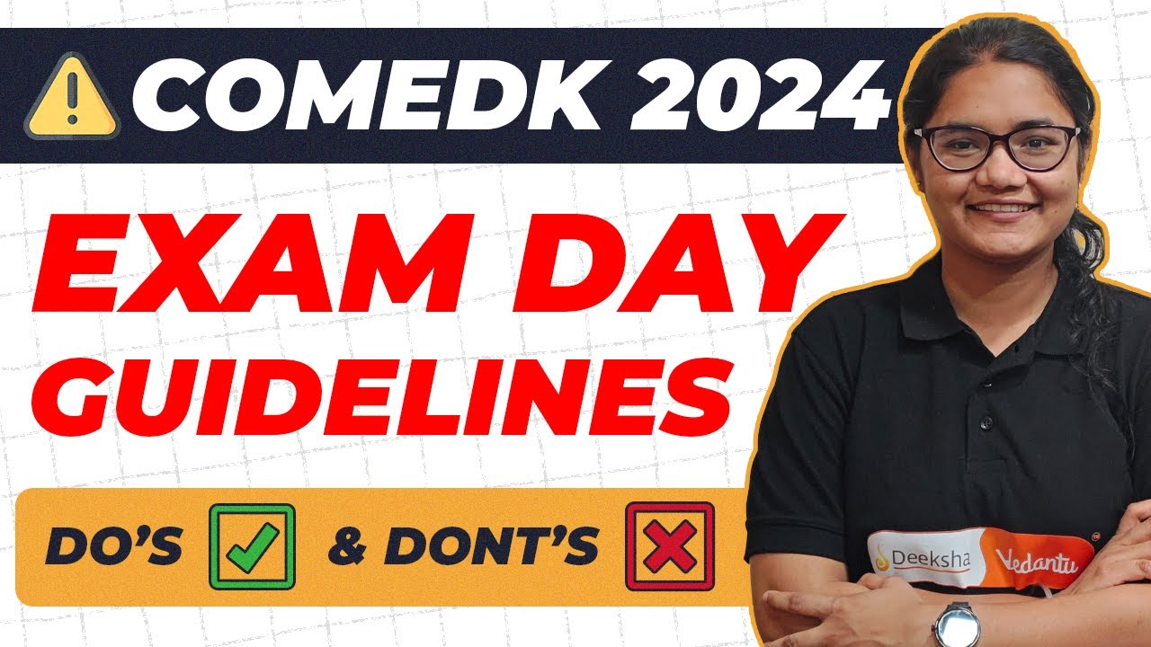 COMEDK 2024 Exam Day Guidelines: What to Carry & Important Instructions ...