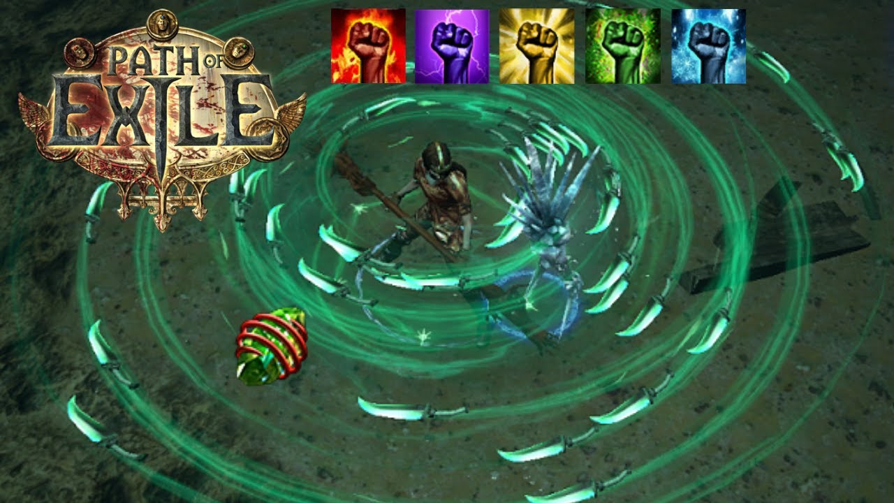Path of Exile 3.12 - Elemental Blade Vortex - Witch build - PoE - YouTube