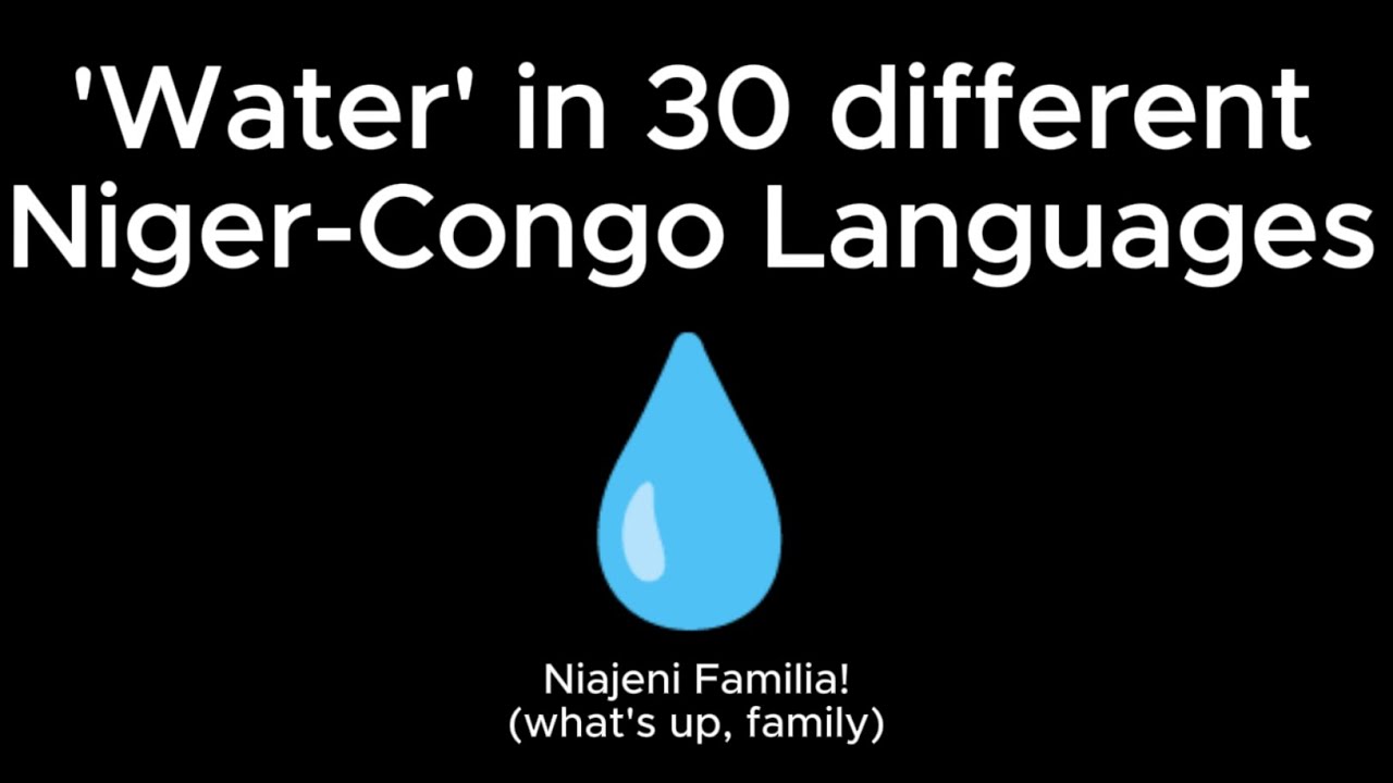 How to Say 'Water' in 30 AFRICAN LANGUAGES | Language Comparison - YouTube