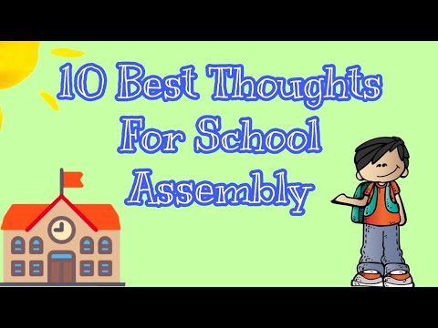 Thought of the Day for School Assembly /Assembly Thoughts / Best ...