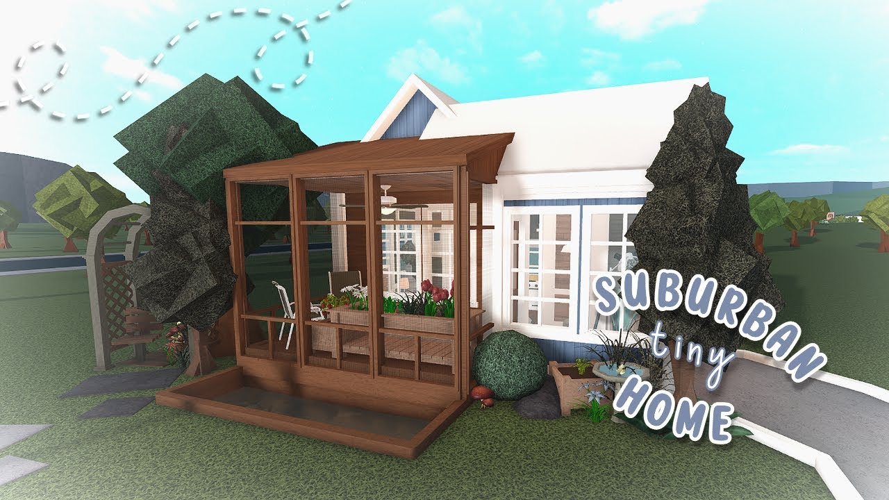 27k suburban tiny house || roblox bloxburg - YouTube