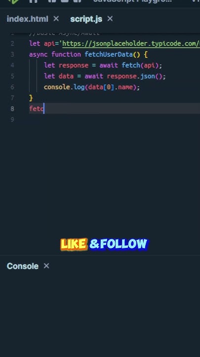 Asyncawait In Js Asynchronous Magic 🌟 Shorts Short Youtube