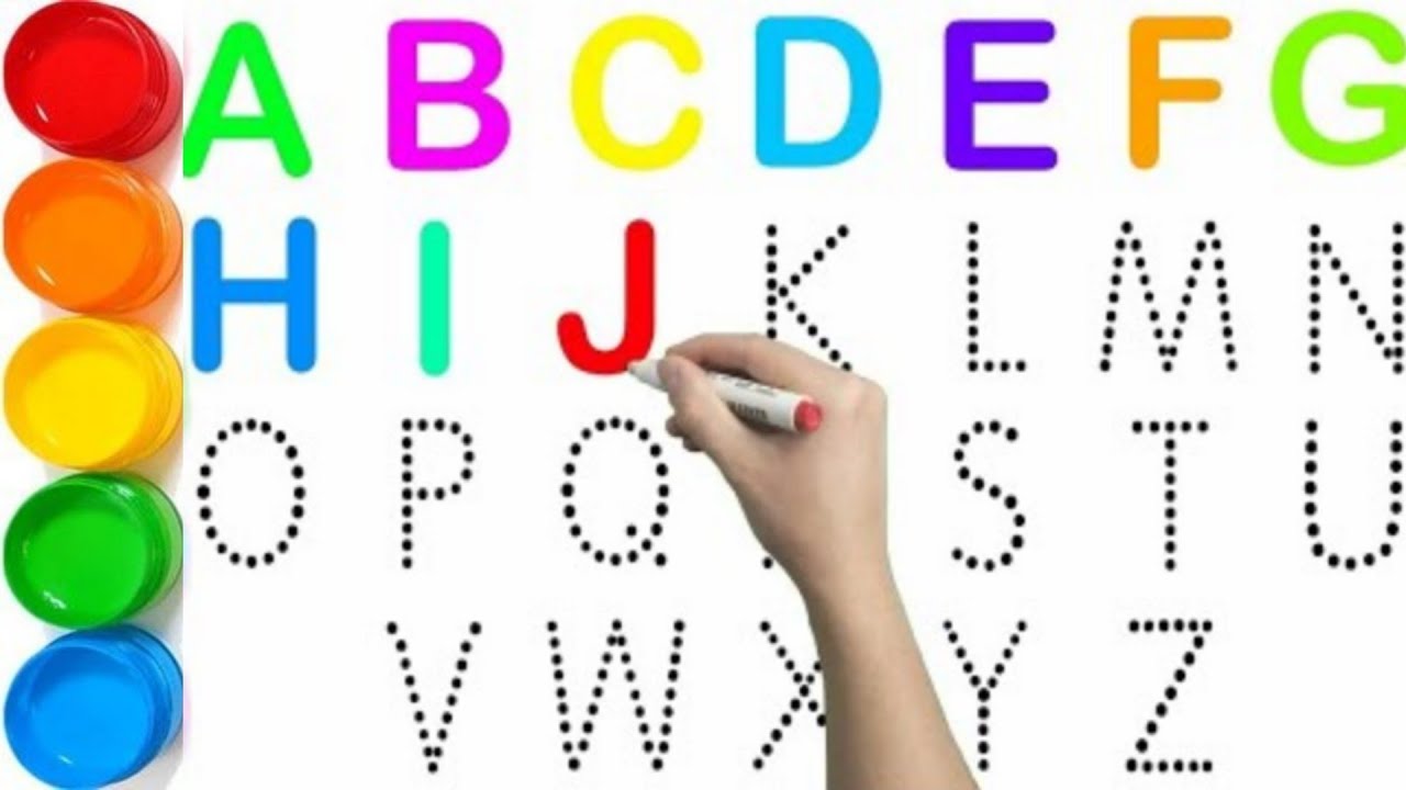 Alphabet and Numbers || Drawing, Painting and Coloring for Kids || Easy ...