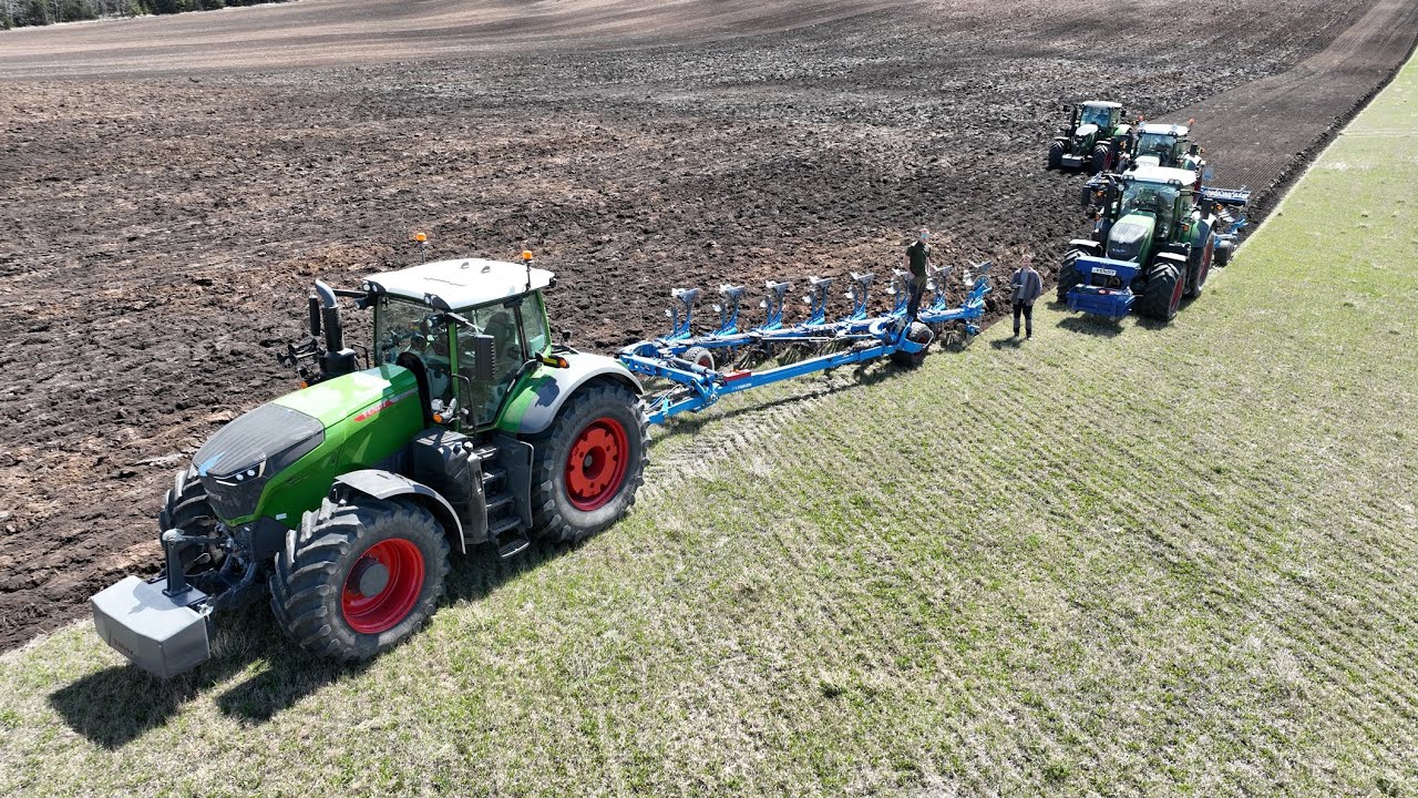 Plowing and Power Harrowing 4 Units One Field Epic Efficient - YouTube