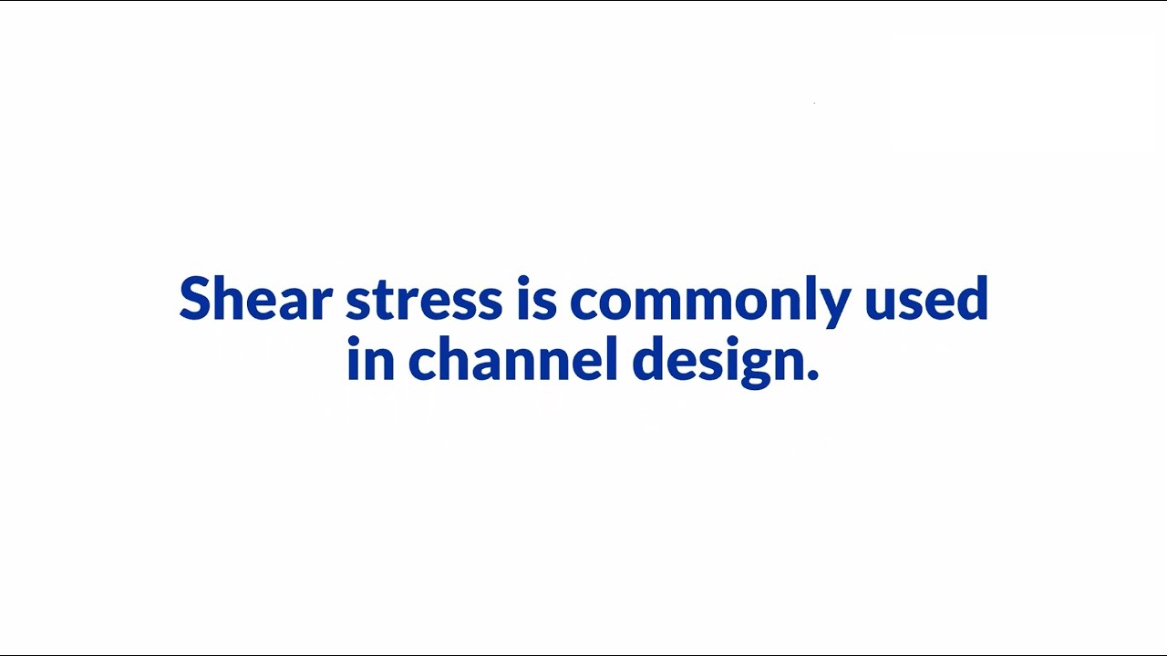 Channel Shear Stress Examples - YouTube