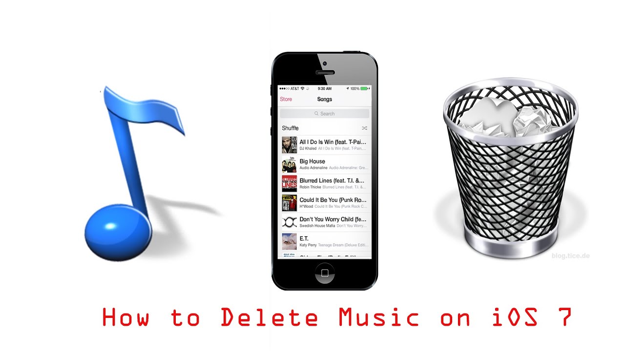 How to delete music in iOS 7 - YouTube
