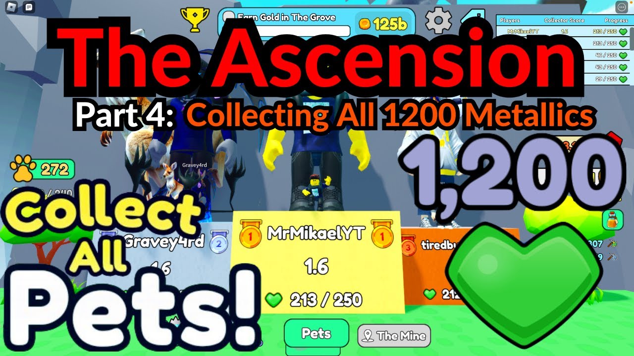 Roblox Collect All Pets | The Ascension Part 4: Collecting All 1200 ...