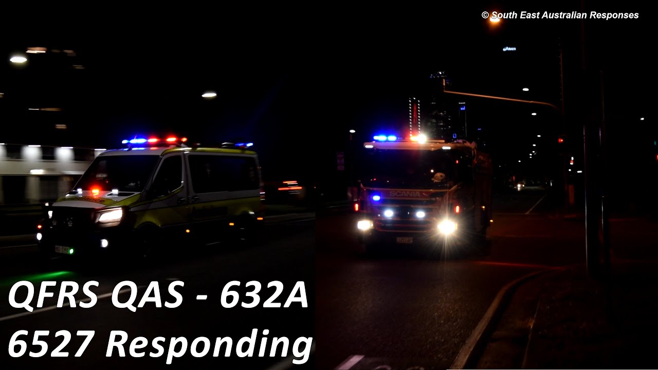 QFRS QAS - 632A [Surfers Paradise] & 6527 Responding - YouTube
