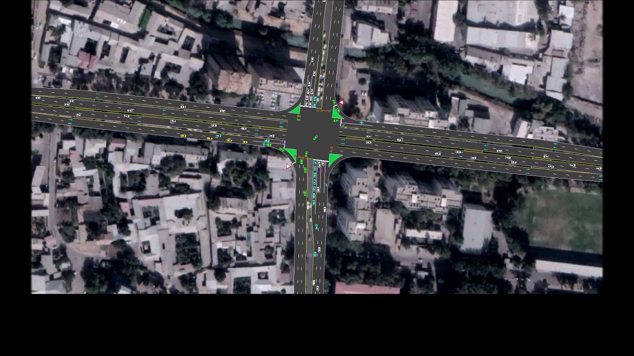 Grade Separated Intersection Simulation - YouTube