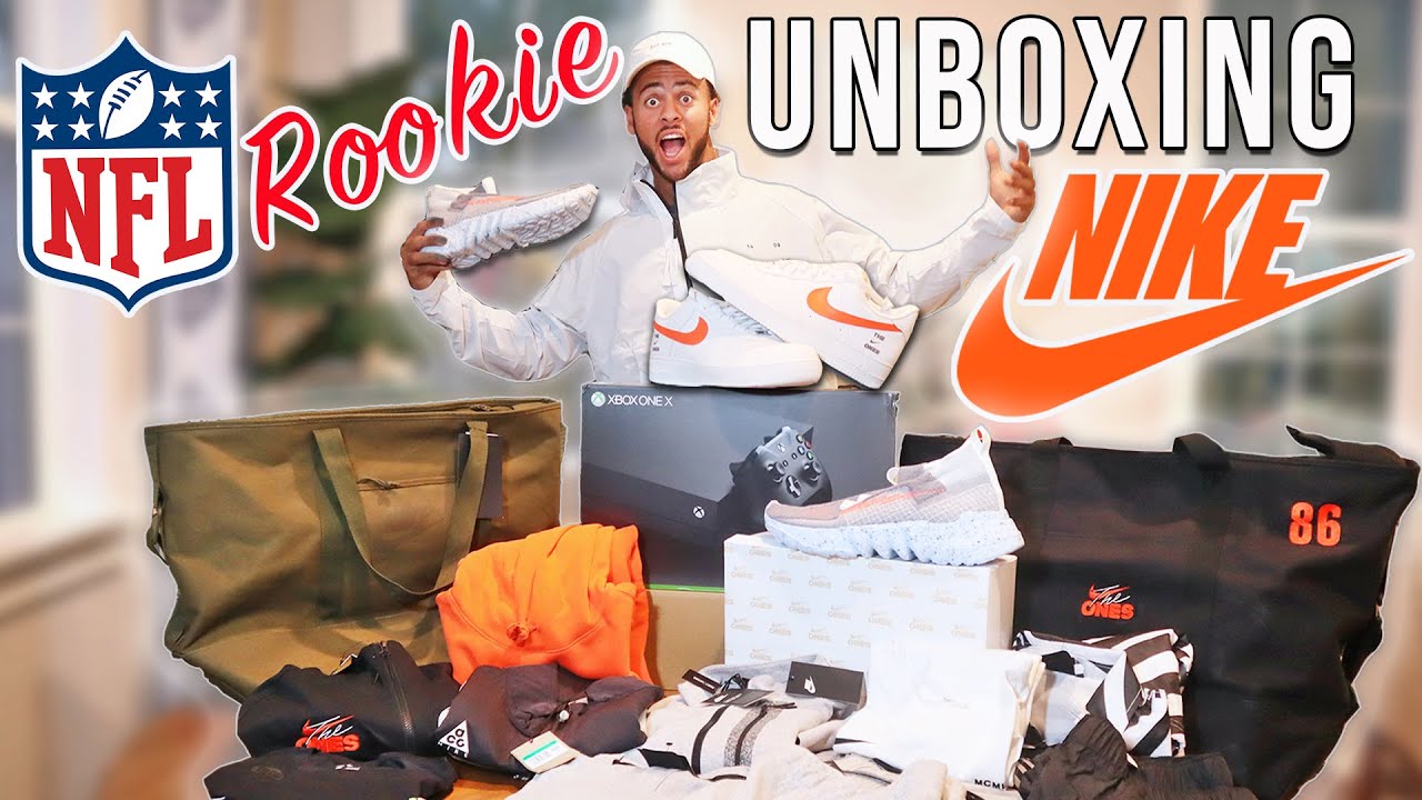 NIKE UNBOXING - NFL ROOKIE CARE PACKAGE - YouTube