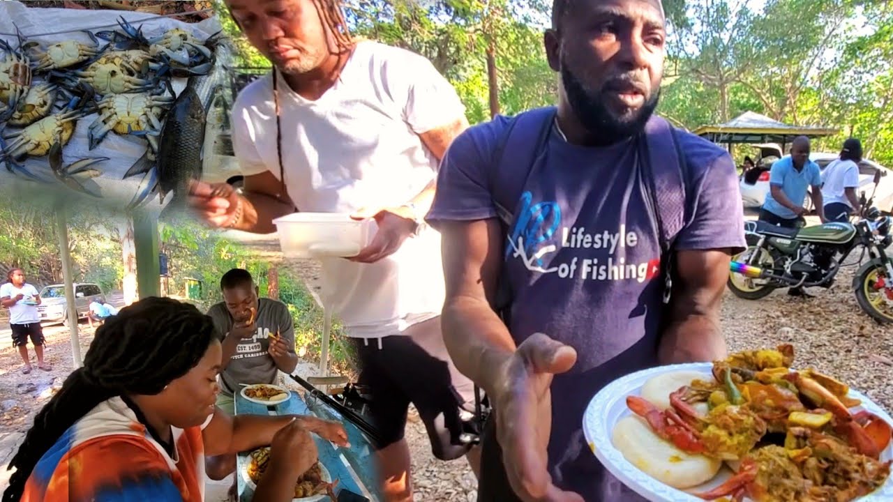 catch and clean outdoor cooking steamed 🐠 and curry 🦀 at a remote ...