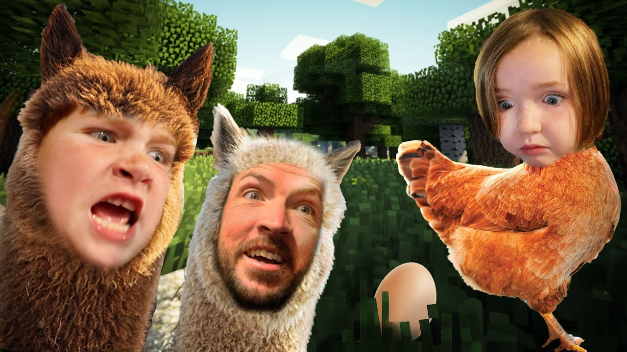 WE ARE ANiMALS!! Adley is a llama! Niko is a Chicken! Playing a new ...