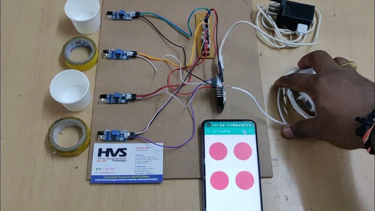 Iot Car parking slot indication Using Blynk App - YouTube