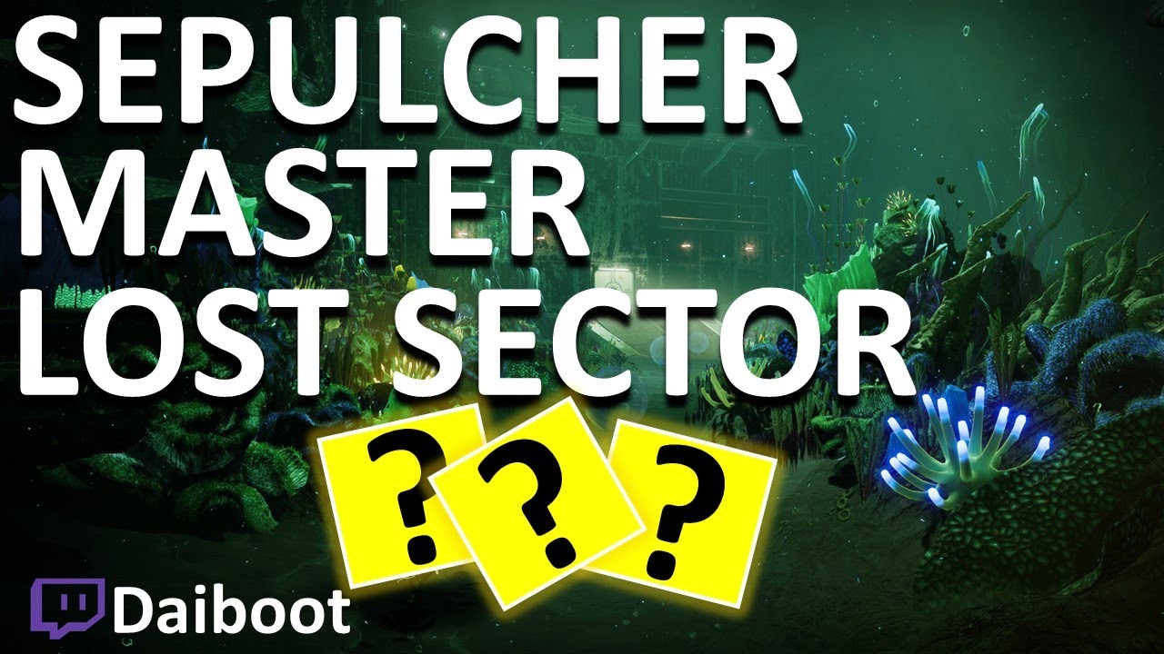 Destiny 2 | Master Lost Sector Sepulcher | Exotic Chest Armor | Master ...